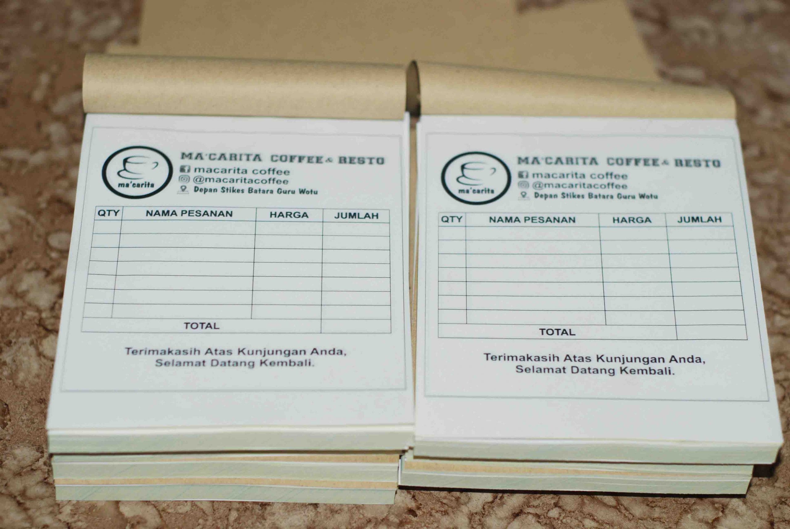 Contoh Desain Nota Yang Sedang Dibutuhkan - Uprint.id