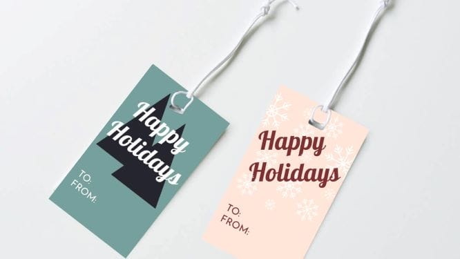 Ide Desain Gift Tag Untuk Acara Tertentu - Uprint.id